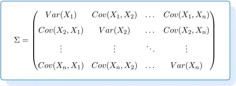 ¿Qué es la matriz de covarianza? (fórmula y ejemplo)